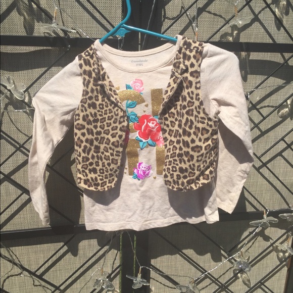 Garanimals | Shirts & Tops | Garanimals Shirt With Vest Girls 5t Animal ...